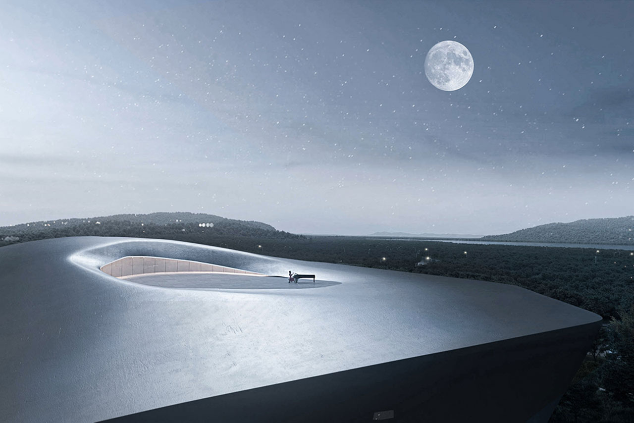 View of the Fuzhou New Museum and Art Gallery