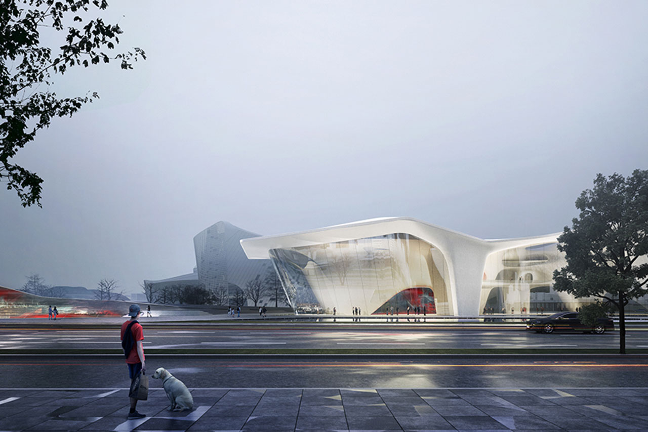 View of the Fuzhou New Museum and Art Gallery