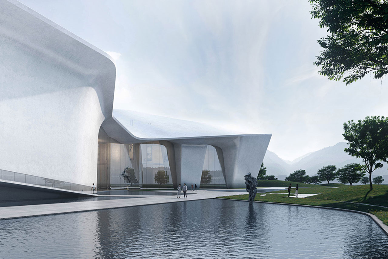 View of the Fuzhou New Museum and Art Gallery