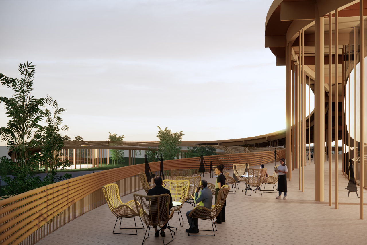 View of The Bamboo Leaf