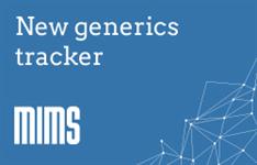 New generics - live tracker | MIMS online