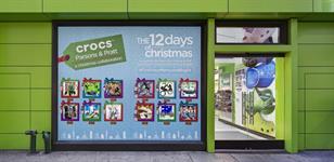 Crocs steps into holiday season with student-created window art | PR Week