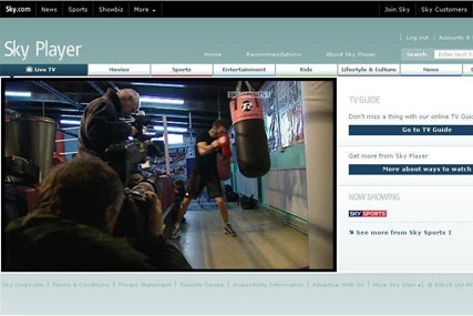 New Sky Player TV offers live TV content online | Campaign US