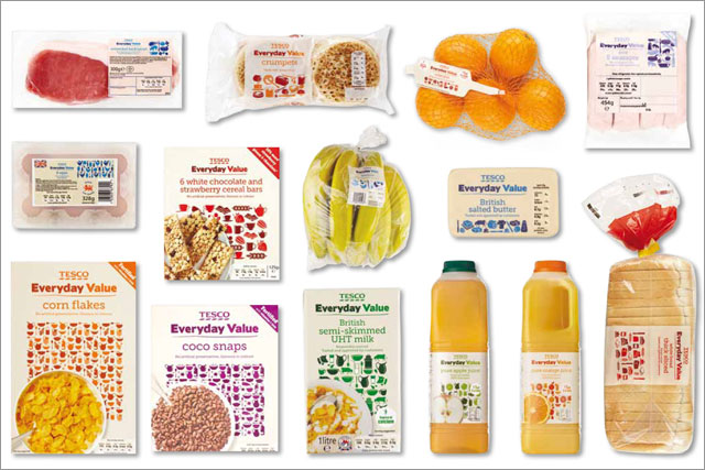 Tesco mimics Waitrose with Everyday Value range push