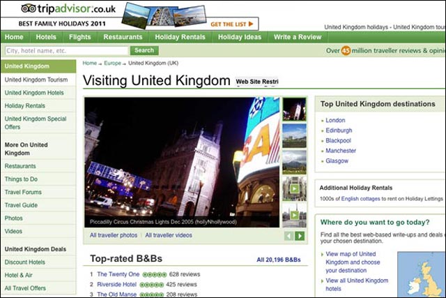 VisitBritain pushes visitors to TripAdvisor | Campaign US