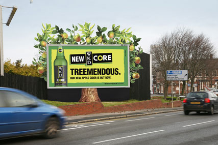 Hyperspace and JCDecaux partner for WKD Core outdoor tree campaign