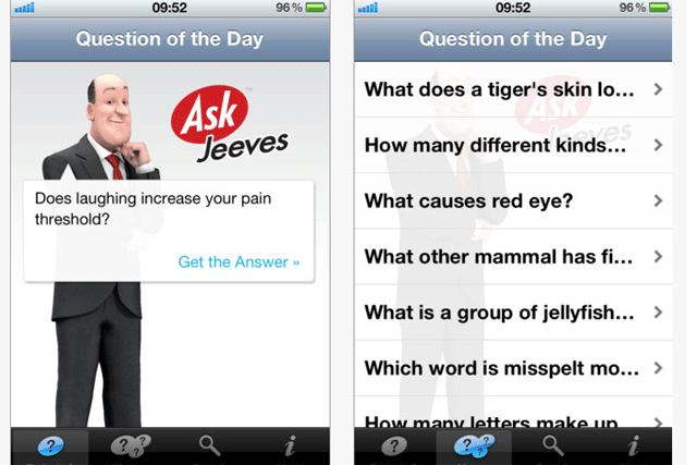 Ask Jeeves boosts Q&A positioning with first UK app