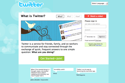 OMG! Twitter is, like, so 2008