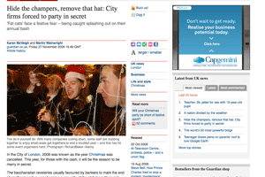 Event magazine sets the agenda for national newspapers