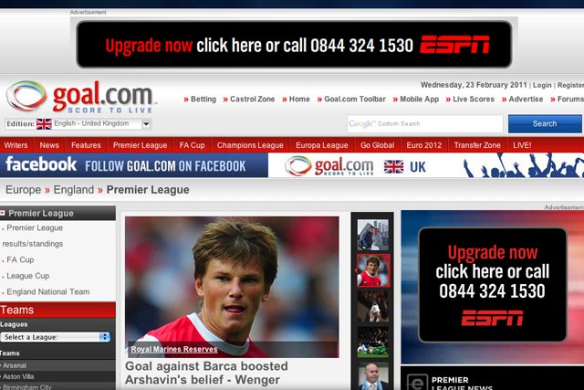 Perform challenges Sky with Goal.com acquisition