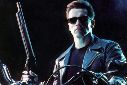 The Governator invades Twitter HQ