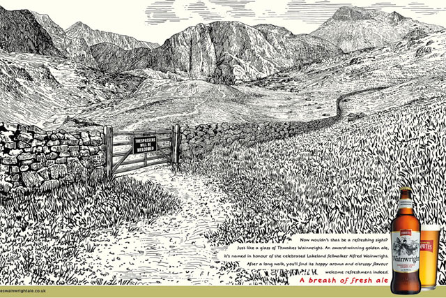 CREATIVE STRATEGY: Thwaites walks the walk with Wainwright ale ads ...