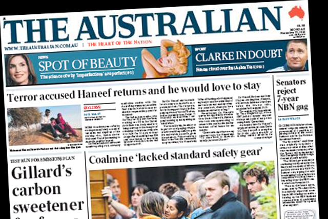 News Corp Australian newspapers to reject Times paywall model