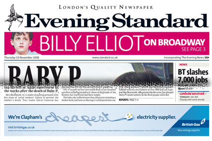 Standard debuts front-page advertising
