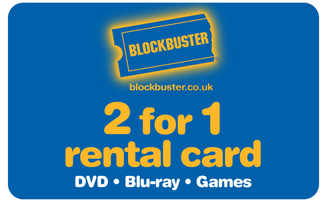 Blockbuster creates 2 for 1 card
