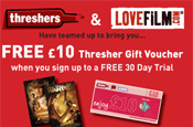 Threshers and Lovefilm launch partnership promotion