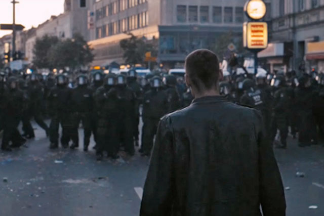 Levi's ad yanked over riot police scene