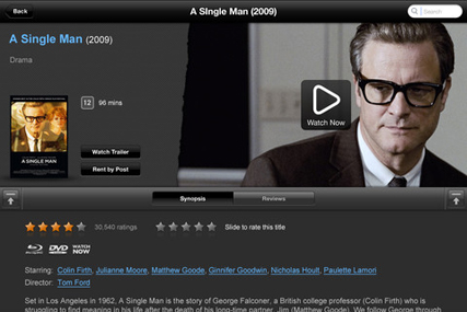 LoveFilm debuts on the iPad