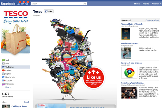 Tesco launches official Facebook page