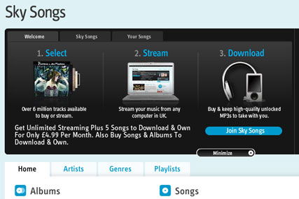 Sky pulls the plug on online music service