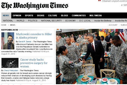 The Washington Times to be sold for $1