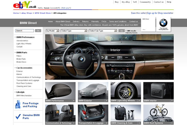 BMW ramps up e-commerce offering with eBay store