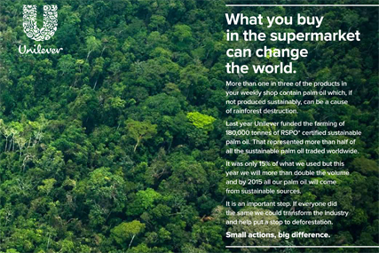 Unilever launches campaign illustrating sustainable palm oil efforts