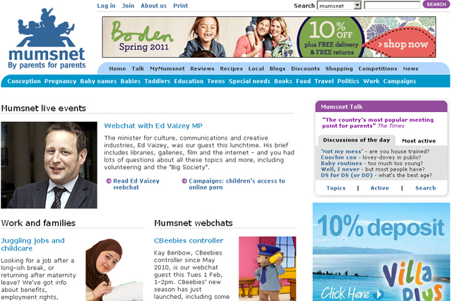 Mumsnet boosts brand appeal with user-review awards