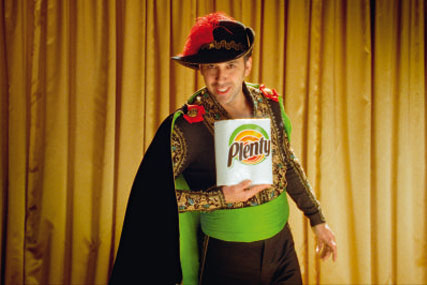 Plenty drops ad characters