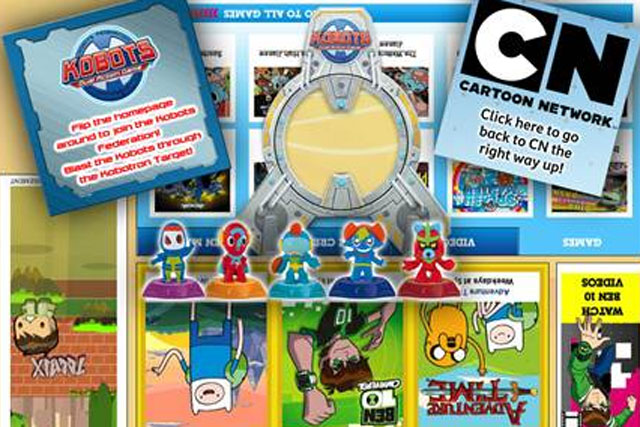 Cartoon Network to turn homepage upside down for Kobot toy figures