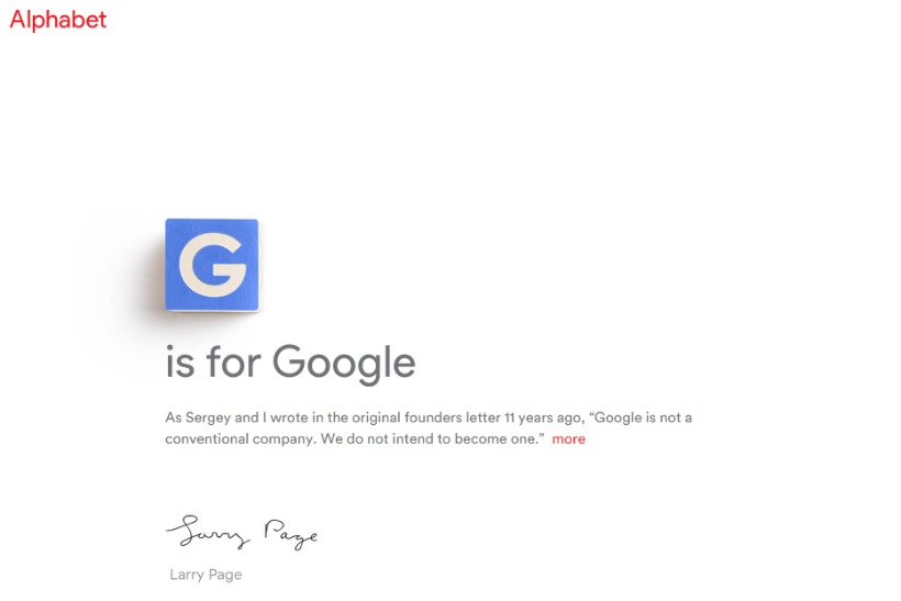 Google rebrands as Alphabet in surprise corporate restructure by ...