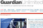 Guardian Unlimited adds 900,000 users after homepage redesign | Campaign US