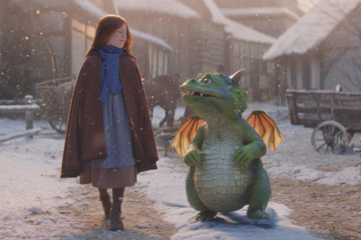 John Lewis and Waitrose's Christmas ad stars overexcited dragon Edgar