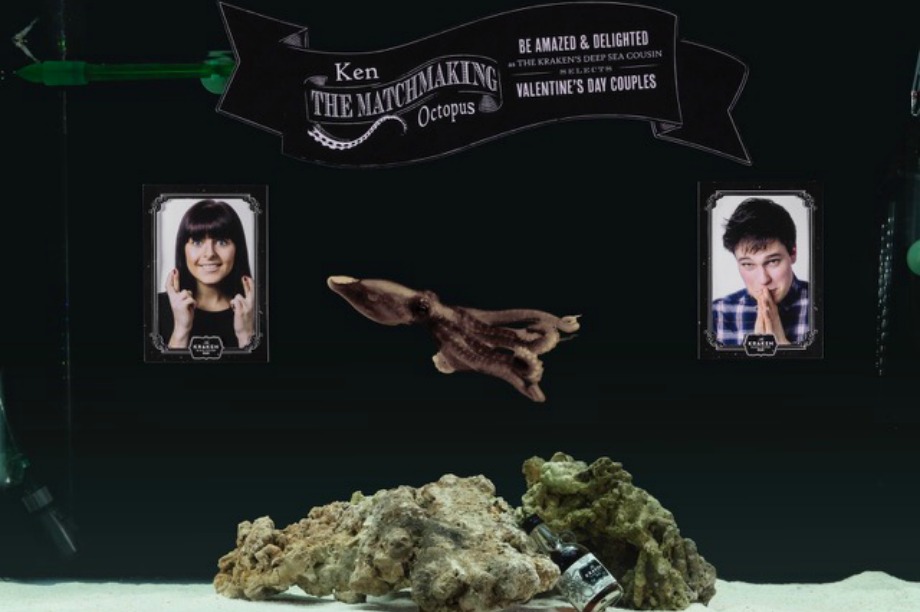 The Kraken Rum recruits Ken the Octopus to help singles find love