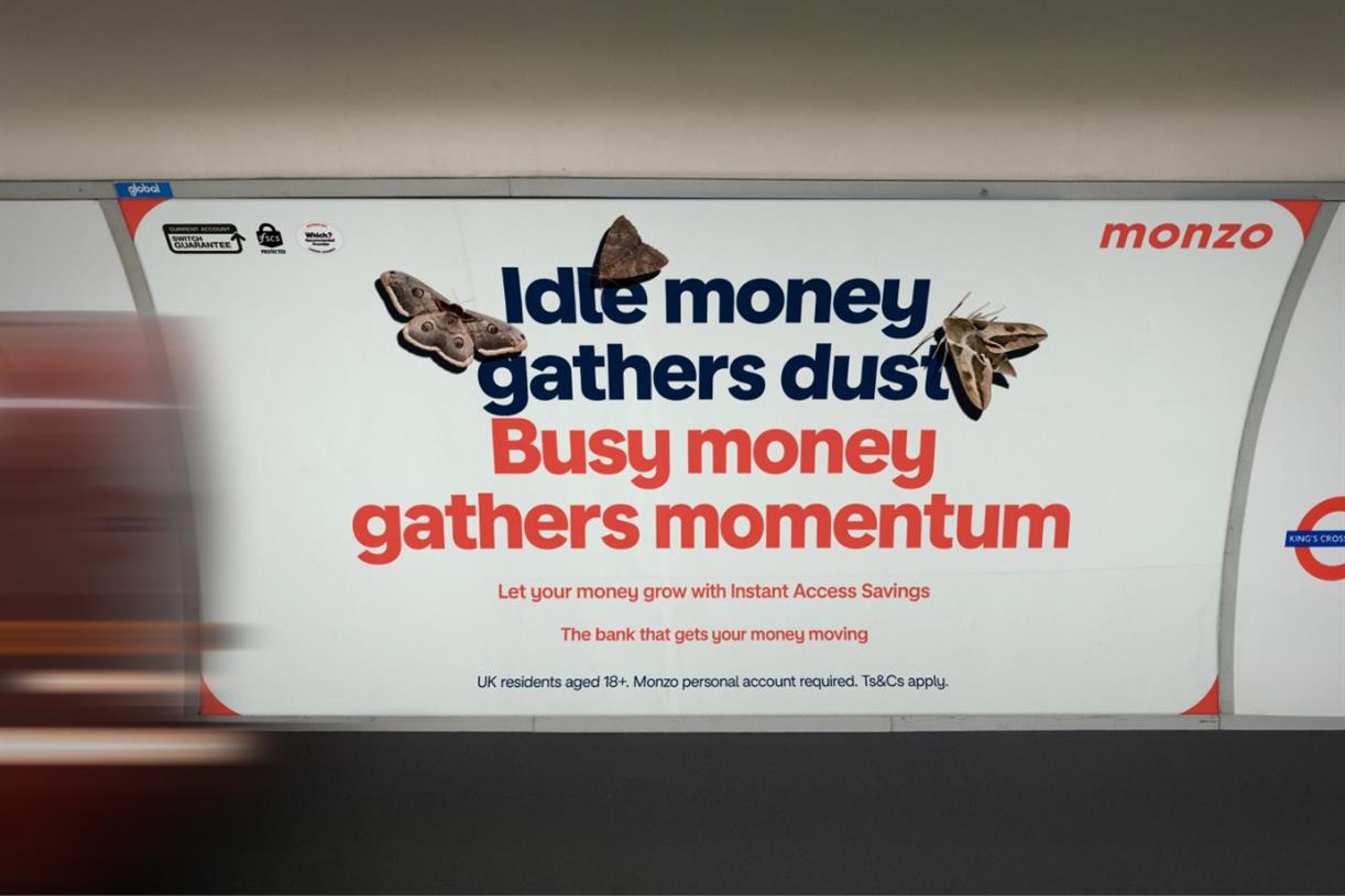 Monzo OOH campaign aims to get money moving