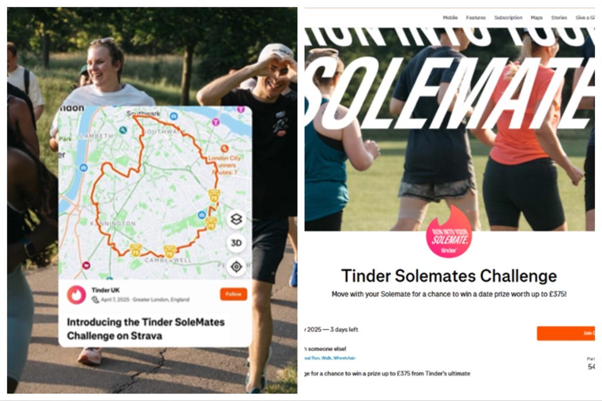 Tinder campaign helps people find their ‘solemates’ through running