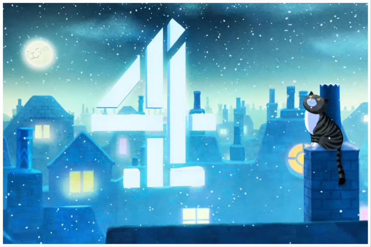 Channel 4 unveils Christmas ident starring Mog the cat