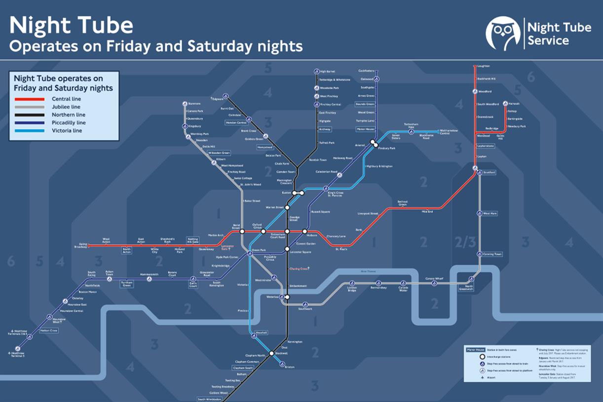 McDonald's caters to post-midnight munchies with Night Tube map