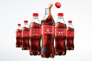 Coca-Cola is putting emoticons on its bottles in ASEAN markets
