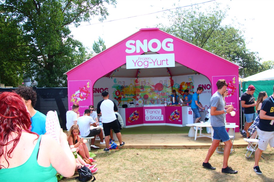 Snog's Yog-Yurt activation joins the summer festival circuit