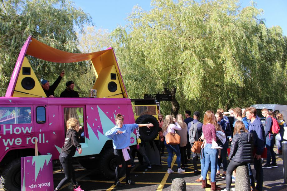 In pictures: Spotify's motorised DJ booth take-over