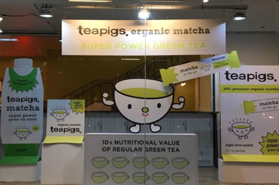 Teapigs stages window takeover at Whole Foods