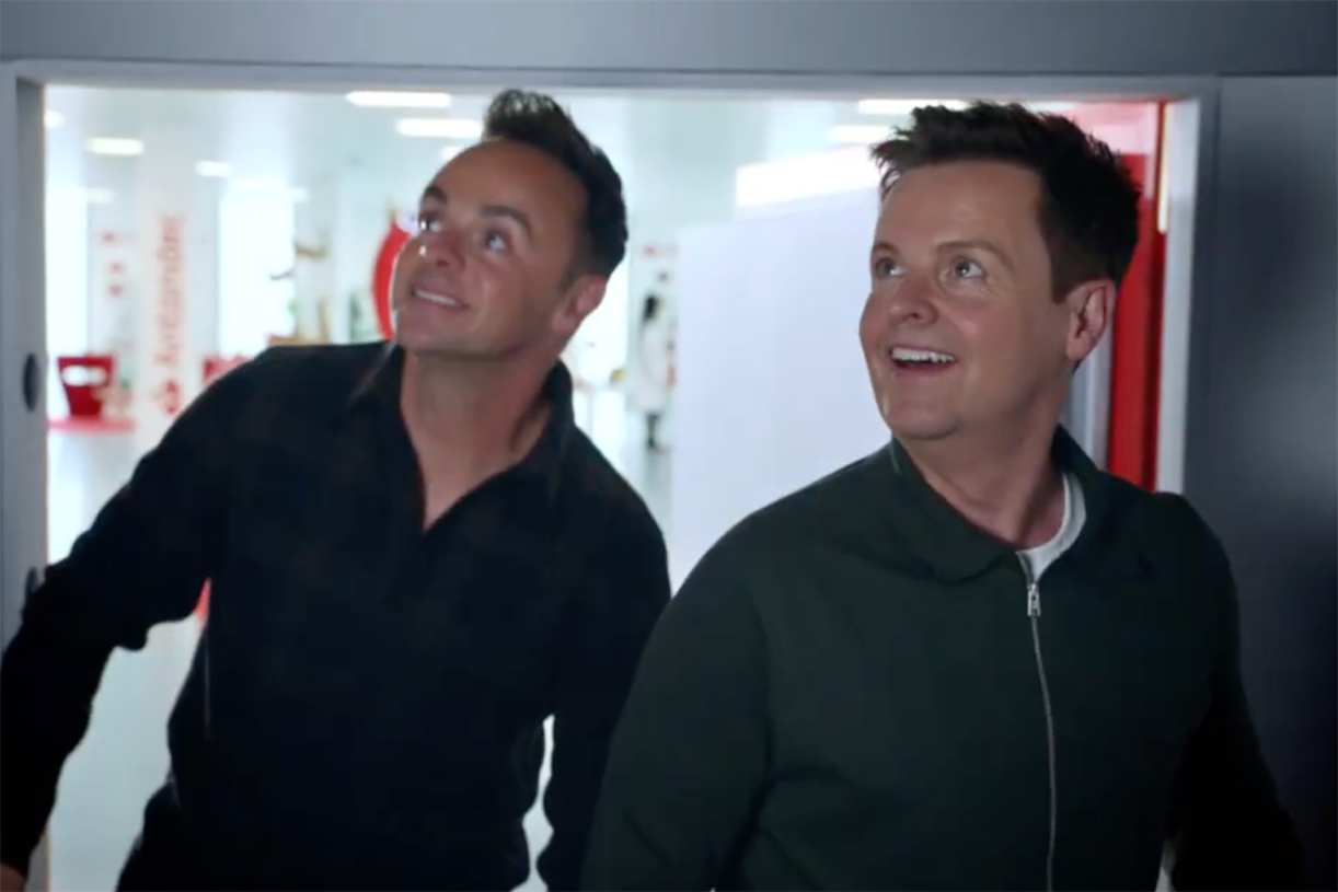 Ant and Dec promote free online learning platform in Santander ad