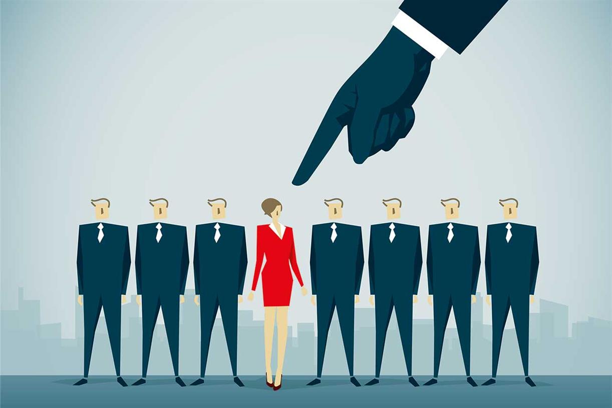 I was the token female in the creative department