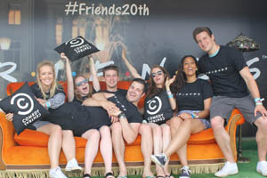 Public Worldwide tours Friends sofa for 20th anniversary