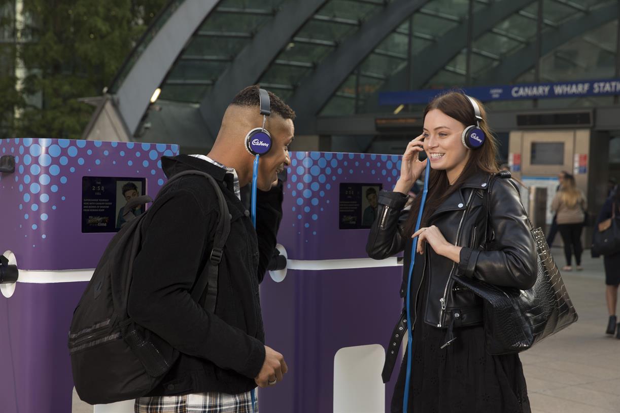 Cadbury creates 'human charging points' to beat afternoon slump