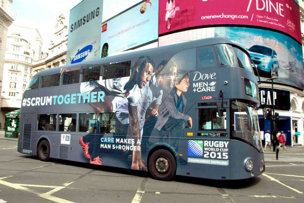 Dove's Rugby World Cup campaign says 'care makes a man stronger'
