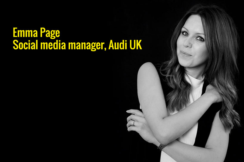 Emma Page social media manager Audi UK #NxtGen @_EPage