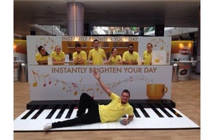 Arc London creates giant interactive piano roadshow for Kenco