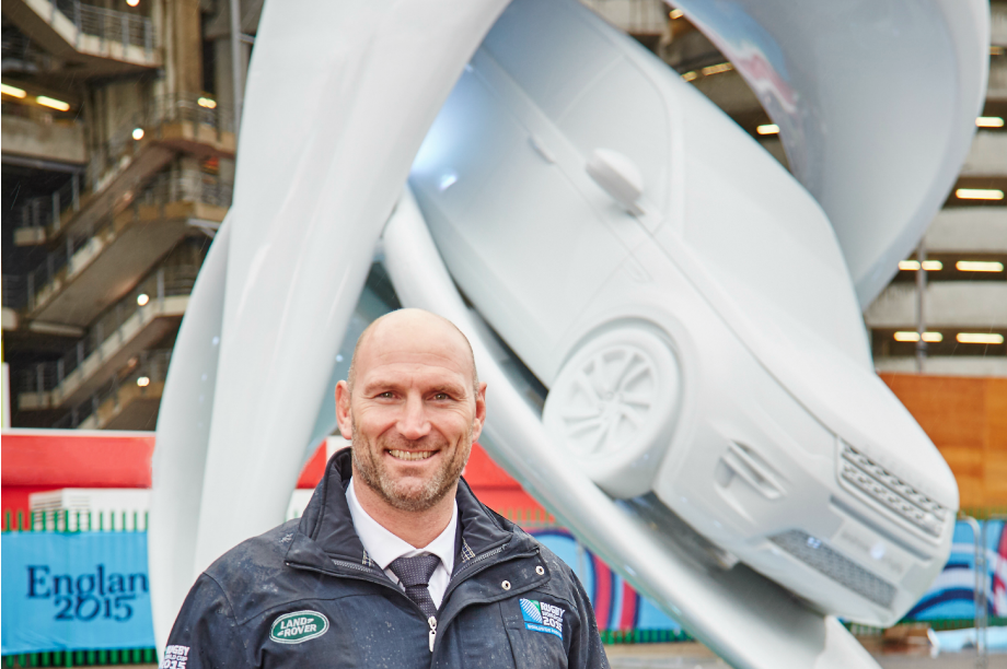 Event TV: Land Rover unveils line out inspired rugby sculptures